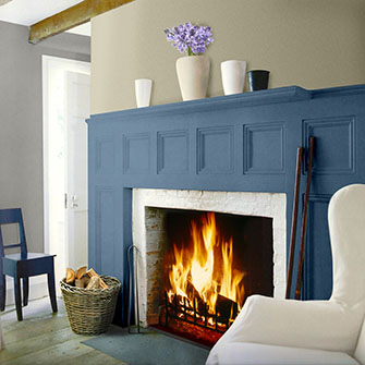 Insulating interior wall paint